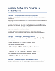 Aufbau wissenschaftliche Arbeit: So gestaltest du den Anhang richtig